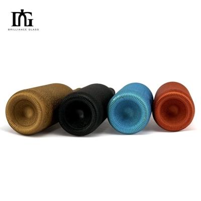 中国 500ml/750ml容量 赤ワインとアルコールのためのカスタムマット色のガラスワインボトル 販売のため