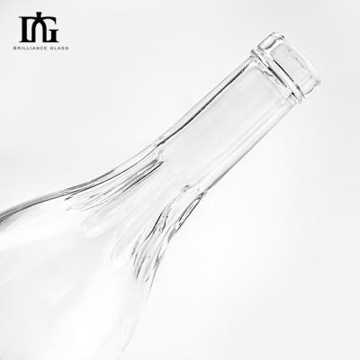 China 700ml garrafa de vidro redonda para bebidas alcoólicas Vodka Gin Custom Design exclusivo OEM/ODM aceito à venda