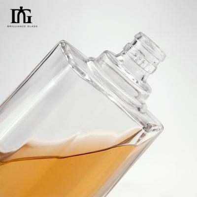 China Custom Shape 700ml Glass Bottle for Rum Whiskey and More OEM/ODM Acceptable for sale