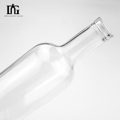 Cina Materiale del colletto di vetro Bottiglia di liquori da 700 ml Perfetta per liquori e bevande alcoliche in vendita