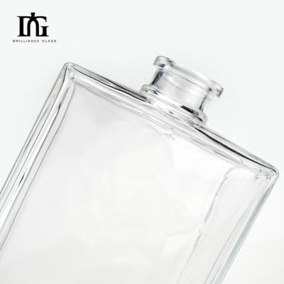 China Provided Freely Glass Base Material Custom Liquor for Vodka Gin 100ml 200ml 500ml 700ml for sale