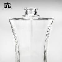 China Engraving Surface Handling 700ml Empty Glass Wine Bottle for Customized Packaging for sale