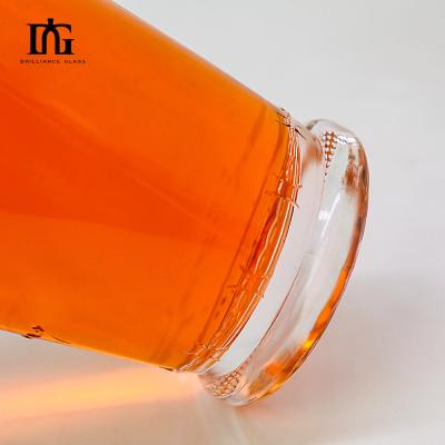 中国 OEM/ODM 受け入れられる 750ml スーパー フリント ガラス 空き酒瓶 ウイスキー ジン ウォッカ 販売のため