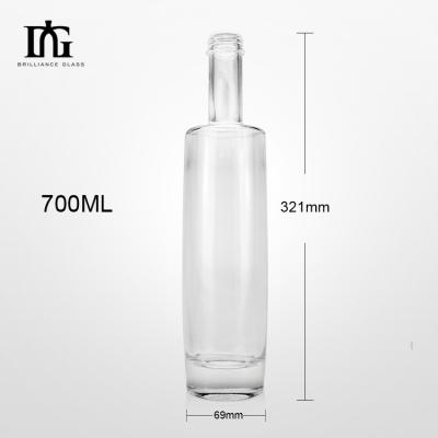 China Botella de vino de vidrio de 500 ml para licor vodka whisky sidra y cerveza Capacidad 500 ml Perfecto en venta