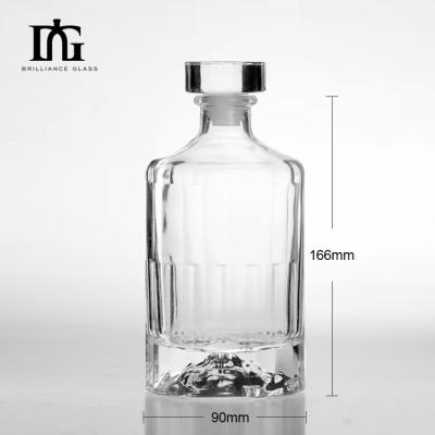 Cina Bottiglia di vetro di lusso vuota per liquori e bevande di 550 ml di capacità in vendita