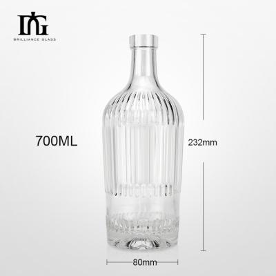 Cina Bottiglie in vetro di whisky, vodka e vino personalizzate con viti a sughero in vendita