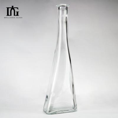 Cina Stampa Manipolazione Spruzzo 700ml 500ml Bottiglia di vetro quadrato per whisky Vodka Liquore in vendita