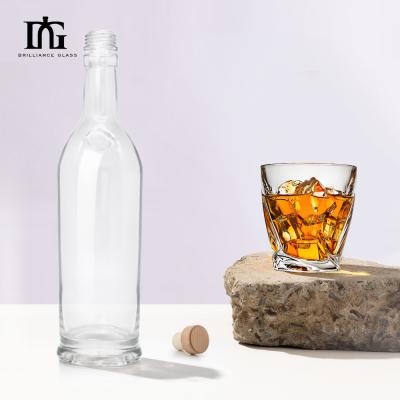 Cina Bottiglie di vetro nero opaco per liquori 500 ml Capacità e logo personalizzato accettabile in vendita