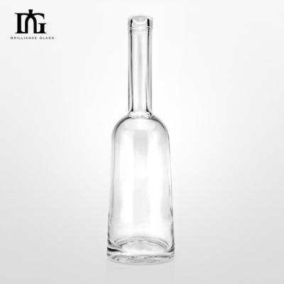 Cina Bottiglia di vino di vetro High Flint Spirit 100ml Collo rotondo vuoto con sughero su misura in vendita
