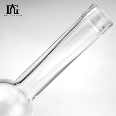 Cina Bottiglia di vino di vetro High Flint Spirit 100ml Collo rotondo vuoto con sughero su misura in vendita