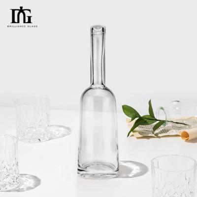 Cina Bottiglia di vino di vetro High Flint Spirit 100ml Collo rotondo vuoto con sughero su misura in vendita