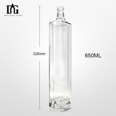 Cina Bottiglie di liquore in vetro personalizzate da 100 ml 350 ml 500 ml 750 ml 1000 ml con sigillatura CORK in vendita