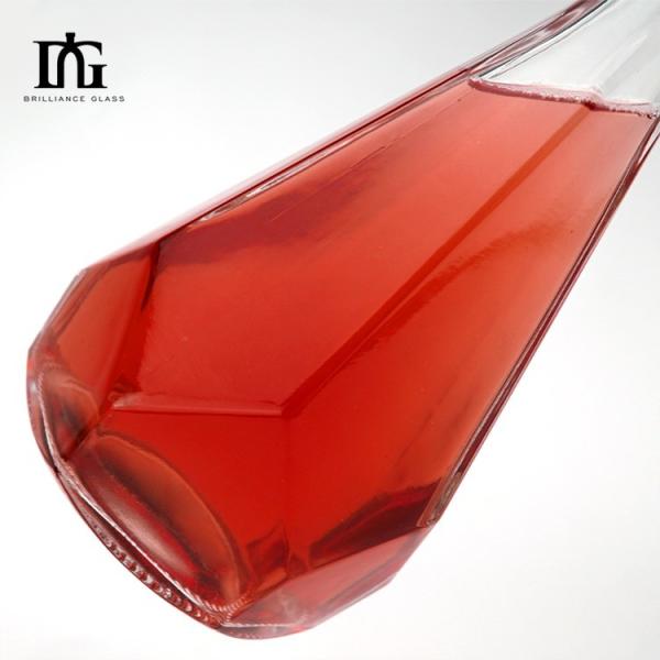 Quality OEM/ODM Acceptable Custom Glass Liquor Bottle Vodka Gin Bottle with Cork Gin for sale