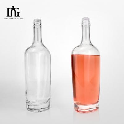 Cina 250 ml/500 ml/700 ml/750 ml bottiglie di vetro personalizzate di vodka whisky gin con tappo a vite in vendita