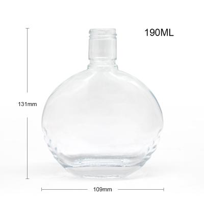 Cina Bottiglia di vetro stampata su misura per Super Flint Gin Vodka Rum Whisky Brandy 750ml in vendita