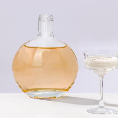 Cina Bottiglia di vetro stampata su misura per Super Flint Gin Vodka Rum Whisky Brandy 750ml in vendita