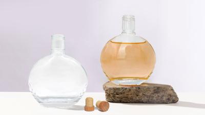 Cina Bottiglia di vetro stampata su misura per Super Flint Gin Vodka Rum Whisky Brandy 750ml in vendita