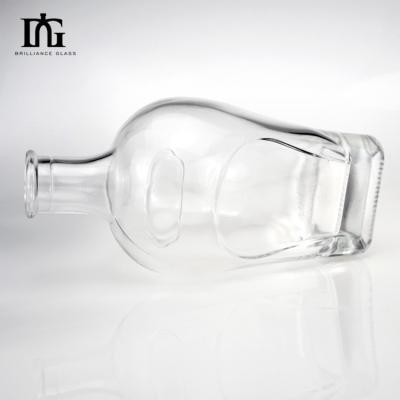 Cina 500 ml 700 ml 750 ml Vodka vuota chiara Alcol Gin Rum Tequila Whiskey Whisky Bottiglia di vetro con sughero in vendita