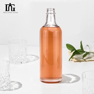 Cina 500 ml 700 ml 750 ml bottiglia di vetro per vodka whisky gin spirit tappo tipo sughero vite entrambi in vendita