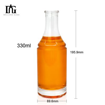 Cina Bottiglia di vetro per bevande 330ml 700ml 750ml 500ml Whisky Gin Vodka di vetro in vendita