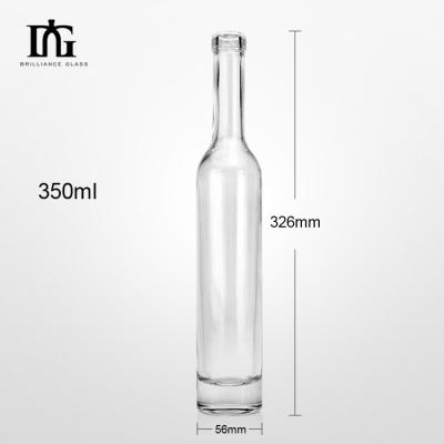 Cina 350ml di gin spirit Whisky 700ml 750ml di vodka brandy liquore bottiglia di vetro trasparente con sughero ideale in vendita