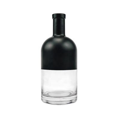 China 750 ml Custom Matte Zwarte Glas wijnfles Ideaal voor champagne en rode wijn verpakking Te koop