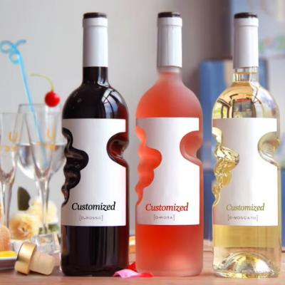 China Vrij aangeboden Proef 750 ml Gin Fles Glas Spirits Fles voor in verschillende omgevingen Te koop