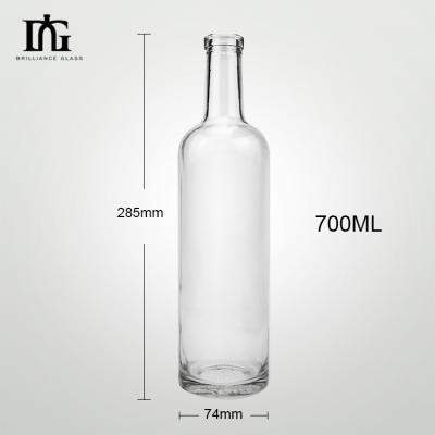 中国 OEM/ODM 受け入れられる 700ml ガラスのアルコール酒 500ml 750ml ウィスキーボトル 販売のため