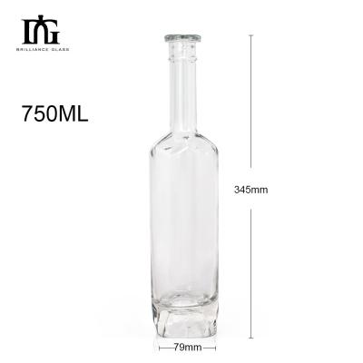 中国 リコール ウォッカ 500ml ウィスキーとワイン 750ml 丸いガラスボトル 販売のため