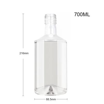 Cina Bottiglia di vetro trasparente trasparente per bevande alcoliche Tipo di sigillamento CORK OEM/ODM Accettabile 700ml in vendita