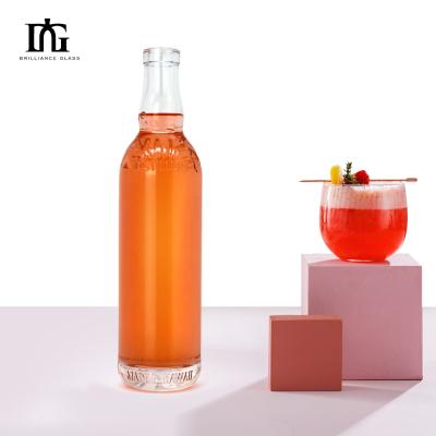 Cina Bottiglia personalizzata da 200 ml a 500 ml a 700 ml a 750 ml a 1000 ml di liquore in vetro di vodka per OEM/ODM in vendita