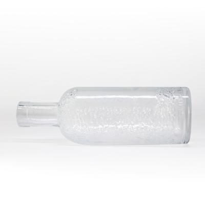 Cina Acid Etch Surface Handling Glass Bottle for Beverages 750 ml Capacità e trasparente in vendita