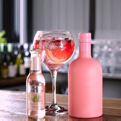 Cina 500 ml bottiglia rotonda vuota per vodka whisky gin tequila brandy rum base materiale vetro in vendita