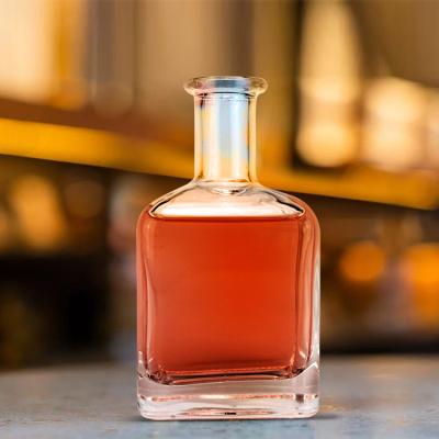 China Garrafa de vidro para Gin Vodka Tequila Rum Brandy Espíritos Liquor Whiskey Whisky 350ml Cristal à venda