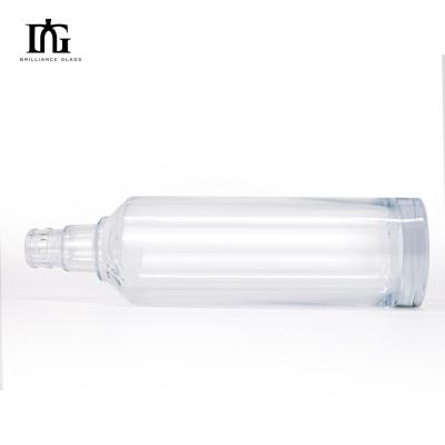Chine Surface de gravure à manipulation en verre Bouteille de liqueur 750 ml 500 ml pour le whisky Gin Vodka à vendre