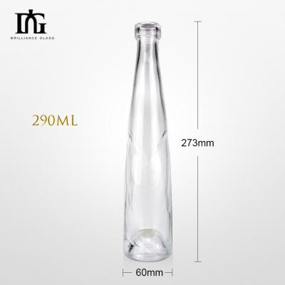 Cina Materiale di base Vetro 500ml700ml750ml1000ml Ultra Flint Custom Gin bottiglia per liquori in vendita