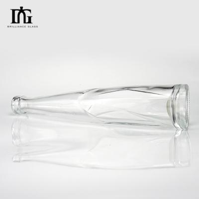 Cina Materiale di base Vetro 500ml700ml750ml1000ml Ultra Flint Custom Gin bottiglia per liquori in vendita