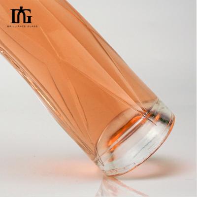 Cina Materiale di base Vetro 500ml700ml750ml1000ml Ultra Flint Custom Gin bottiglia per liquori in vendita