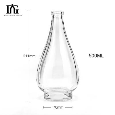 China 500 ml de vodka clara y vacía 700 ml de ginebra, ron, bebidas alcohólicas Botellas de vidrio para té y bebidas alcohólicas en venta