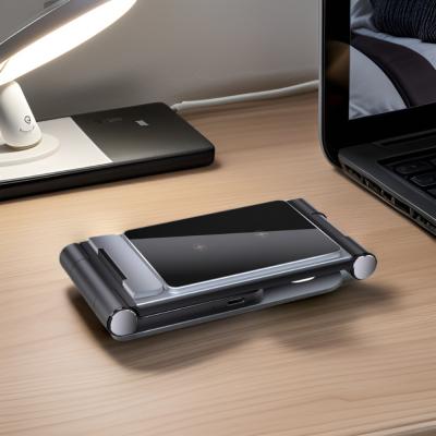 China 9V/2A Output Fast Charger for Smart Watch Earphone Qi Aluminum Alloy Wireless Charger for sale