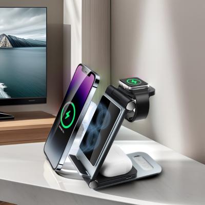 China 9V/2A Output Fast Charger for Smart Watch Earphone Qi Aluminum Alloy Wireless Charger for sale