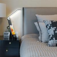 China Multifunctional Wireless Charging Table Lamp with ABS Material and Folding Bracket for sale