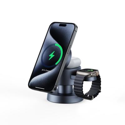 China ABS-Schnelle 4 In 1 Ladestation Klappbare Nachtlichtlampe Qi Magnetische Ladung zu verkaufen