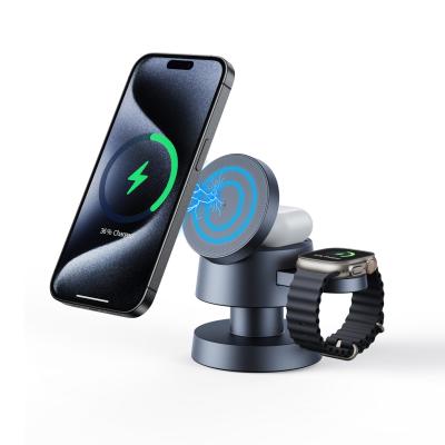 China Fast 4 In 1 Portable Wireless Phone Charger Wireless Charging Station for sale