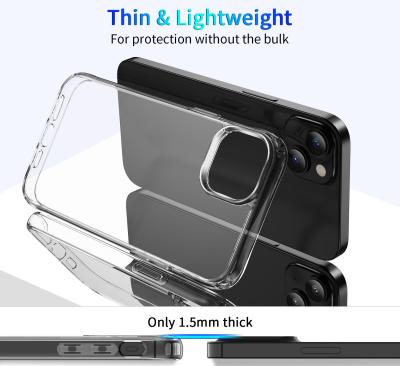 China Capa transparente de alta qualidade 15 Pro MAX Para iphone 15 Plus TPU PC Case de telefone acrílico claro e duro à venda