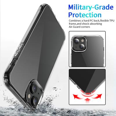China Capa transparente de alta qualidade 15 Pro MAX Para iphone 15 Plus TPU PC Case de telefone acrílico claro e duro à venda