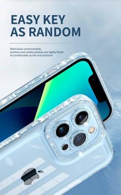 China 14 Mini Clear Cell Phone Cases for iPhone 14 Pro Max TPU Support Wireless Charge for sale