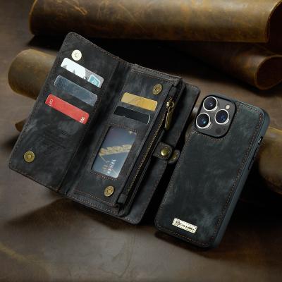 China Card Slot Mobile Shell Leather TPU Phone Cases Wallet Flip Cover Phone Case for iPhone 13 14 Pro Max Luxury Design Style for sale