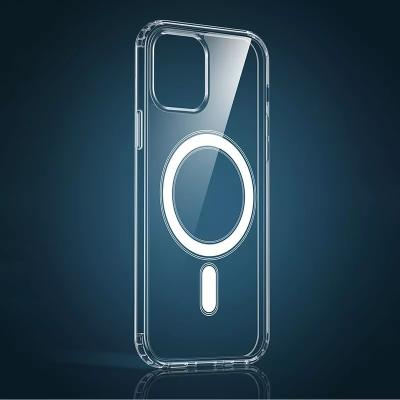 China Universal Transparent Mobile Phone Cases Shockproof Magnetic Clear Phones Cover For Iphone Xr 11 12 13 14 Phone Case for sale