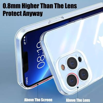 China Clear Silicone Mobile Phone Protection Shell for iPhone 13 14 Pro Max Note 10 Plus Transparent PU for sale